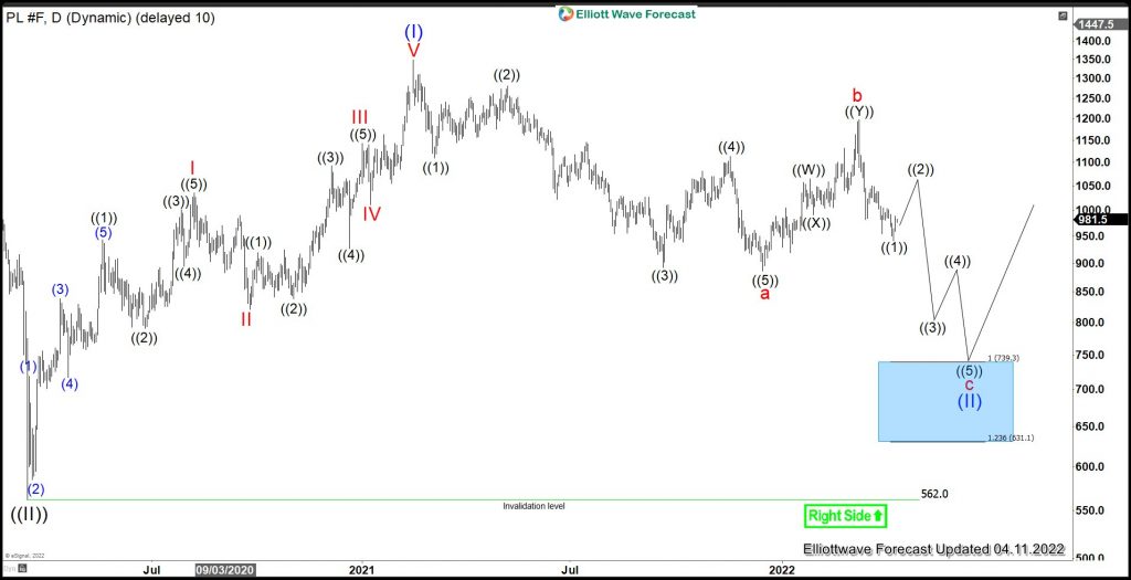 Platinum Elliott Wave Outlook Platinum Elliott Wave Outlook