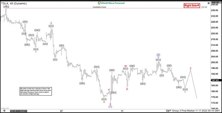 Elliott Wave View: Tesla (TSLA) Downtrend Should Start Again