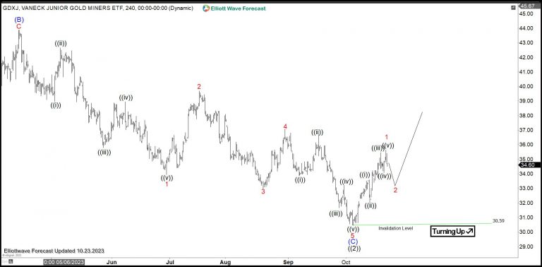 Gold Miners Junior (GDXJ) Should At least See 3 Waves Rally