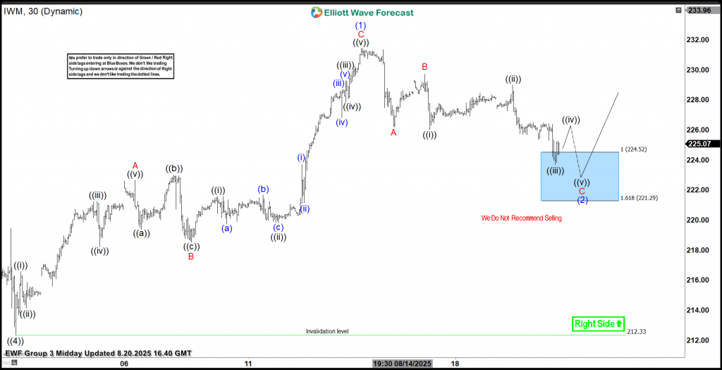 iShares Russell 2000 ETF (IWM)- Elliott Wave Buying the Dips