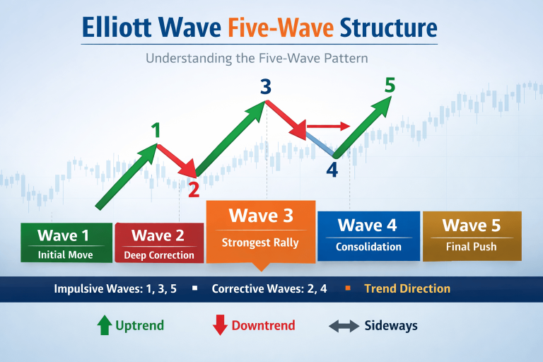Elliott Wave Five-Wave Structure: Rules & Trading Strategy