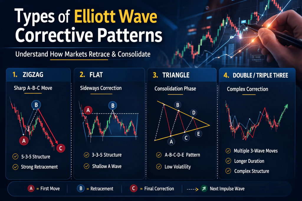 Types of Elliott Wave Corrective Patterns - Elliott Wave Forecast ...